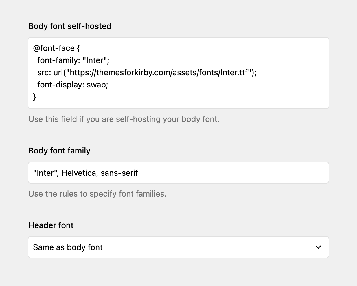 How to self-host your fonts - Themes for Kirby